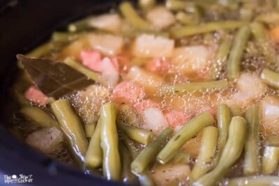 Slow Cooker Ham and Green Bean Chowder - The Magical Slow Cooker