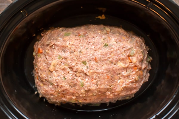 Slow Cooker Stove-Top Stuffing Turkey Meatloaf - The Magical Slow Cooker