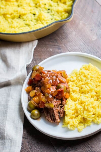 Slow Cooker Ropa Vieja (Cuban Beef) - The Magical Slow Cooker