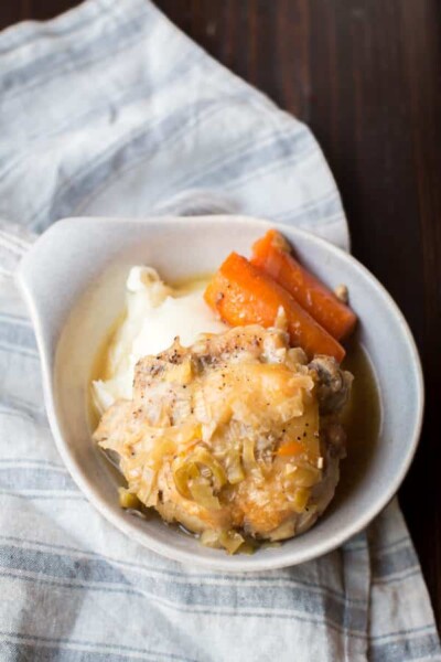 Slow Cooker Leek Chicken - The Magical Slow Cooker