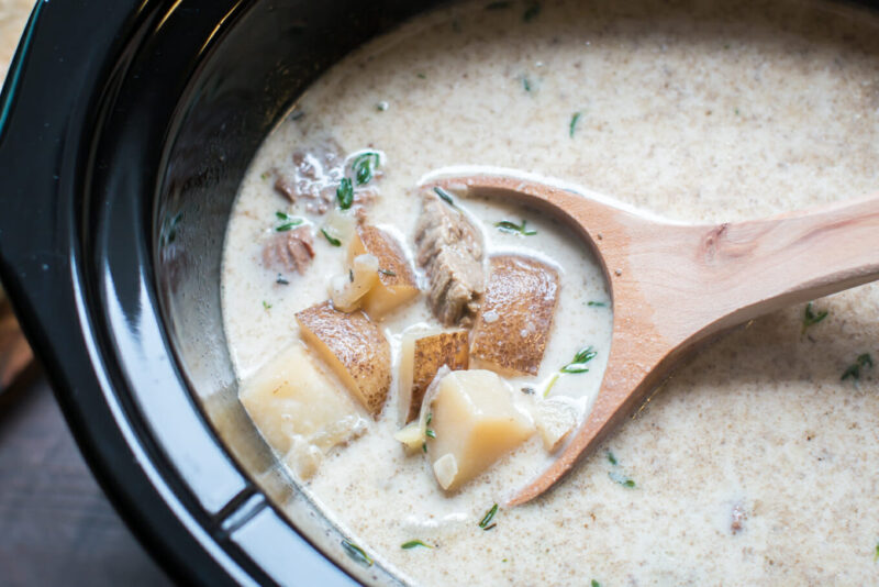 Slow Cooker Steak And Potato Soup The Magical Slow Cooker