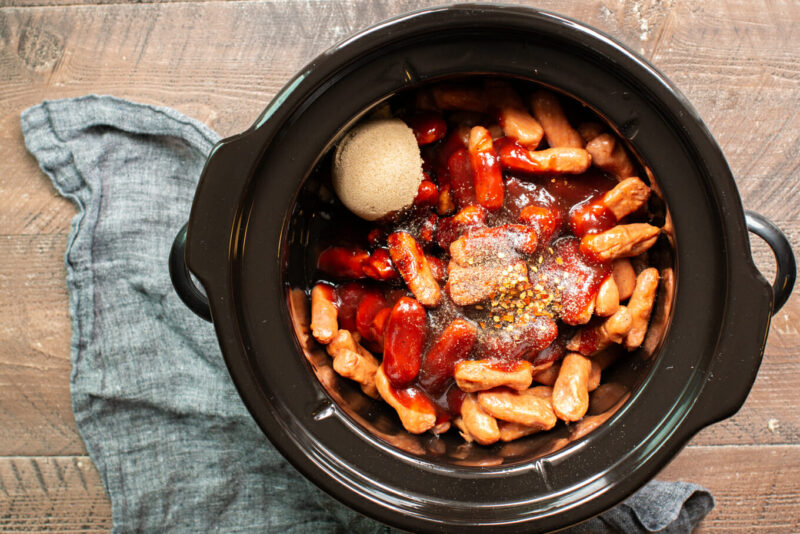 Slow Cooker Molasses Barbecue Little Smokies The Magical Slow Cooker