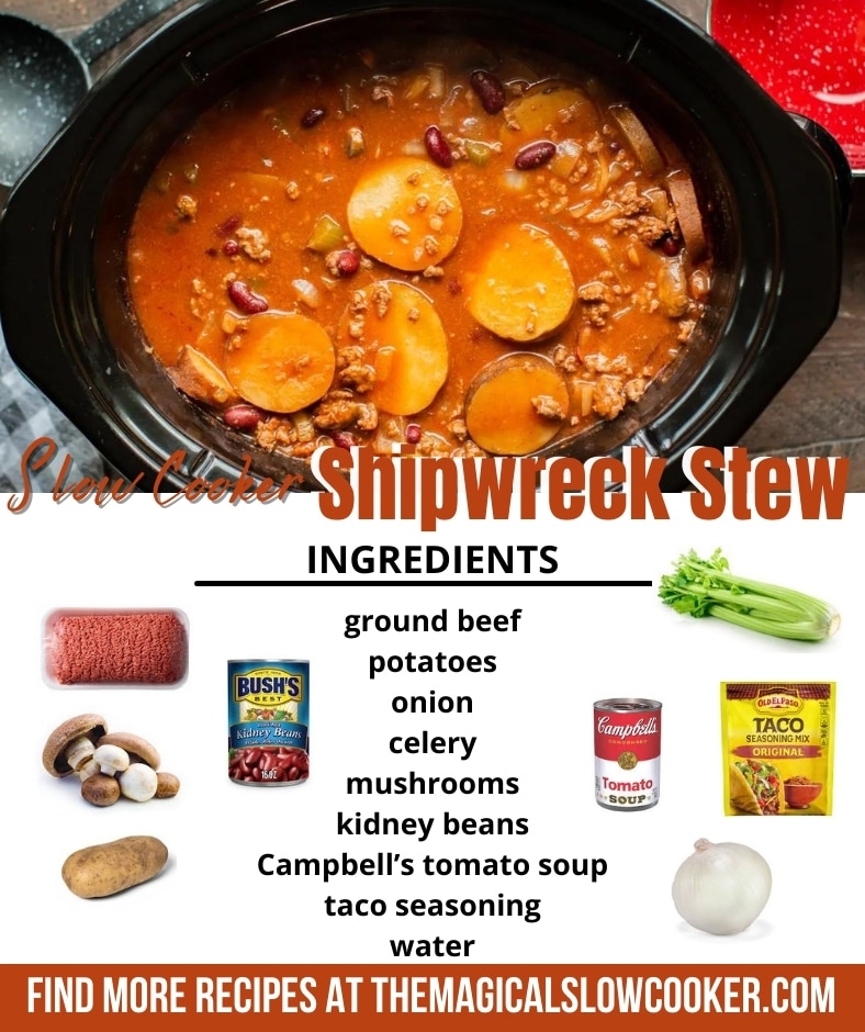 Slow Cooker Shipwreck Stew - The Magical Slow Cooker
