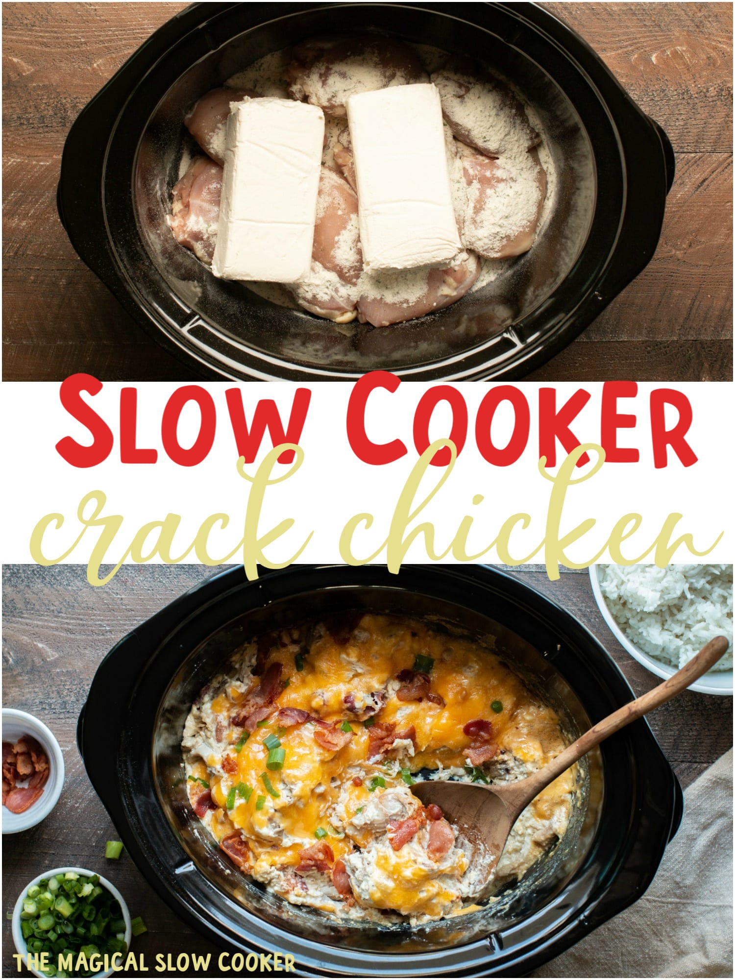 Slow Cooker Crack Chicken - The Magical Slow Cooker