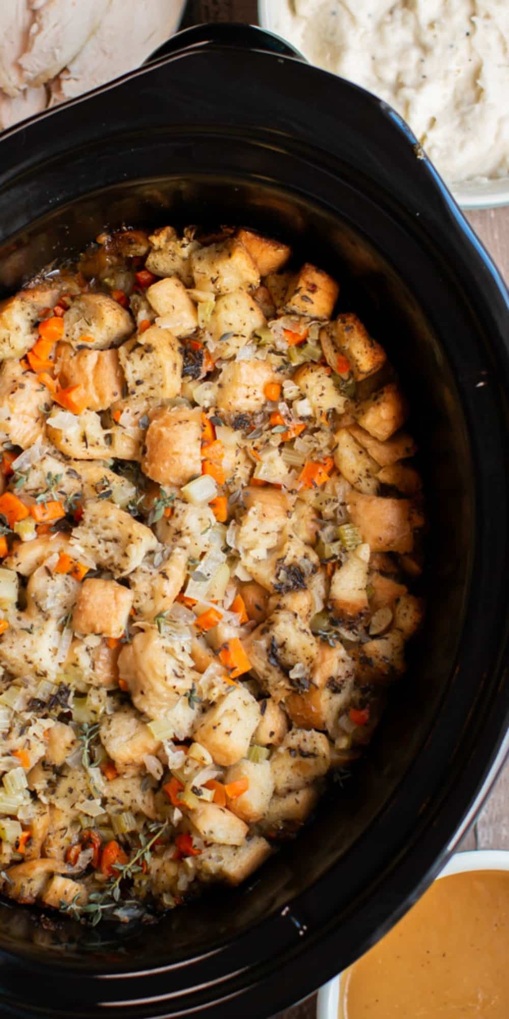 Slow Cooker Stuffing - The Magical Slow Cooker