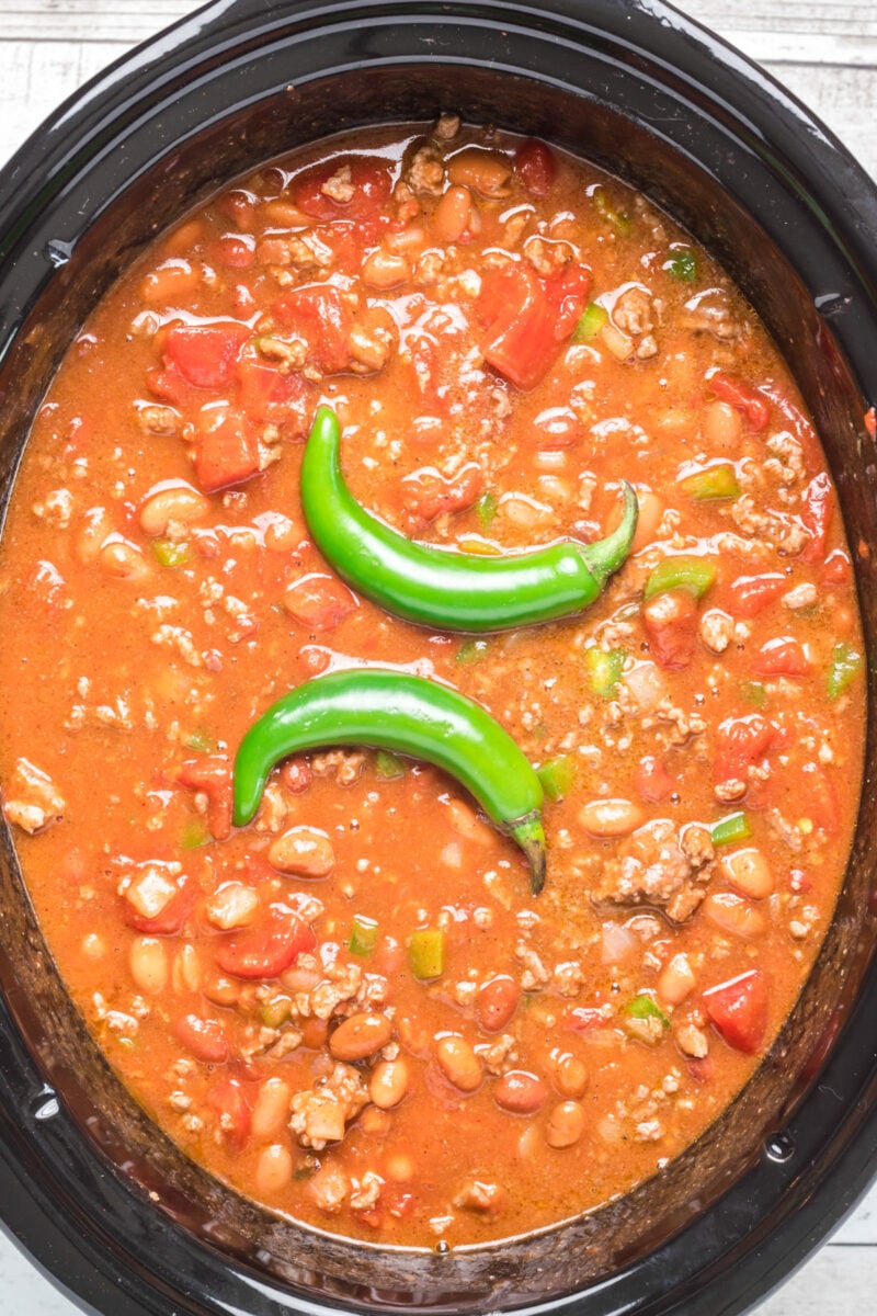 Slow Cooker Hot Chili - The Magical Slow Cooker