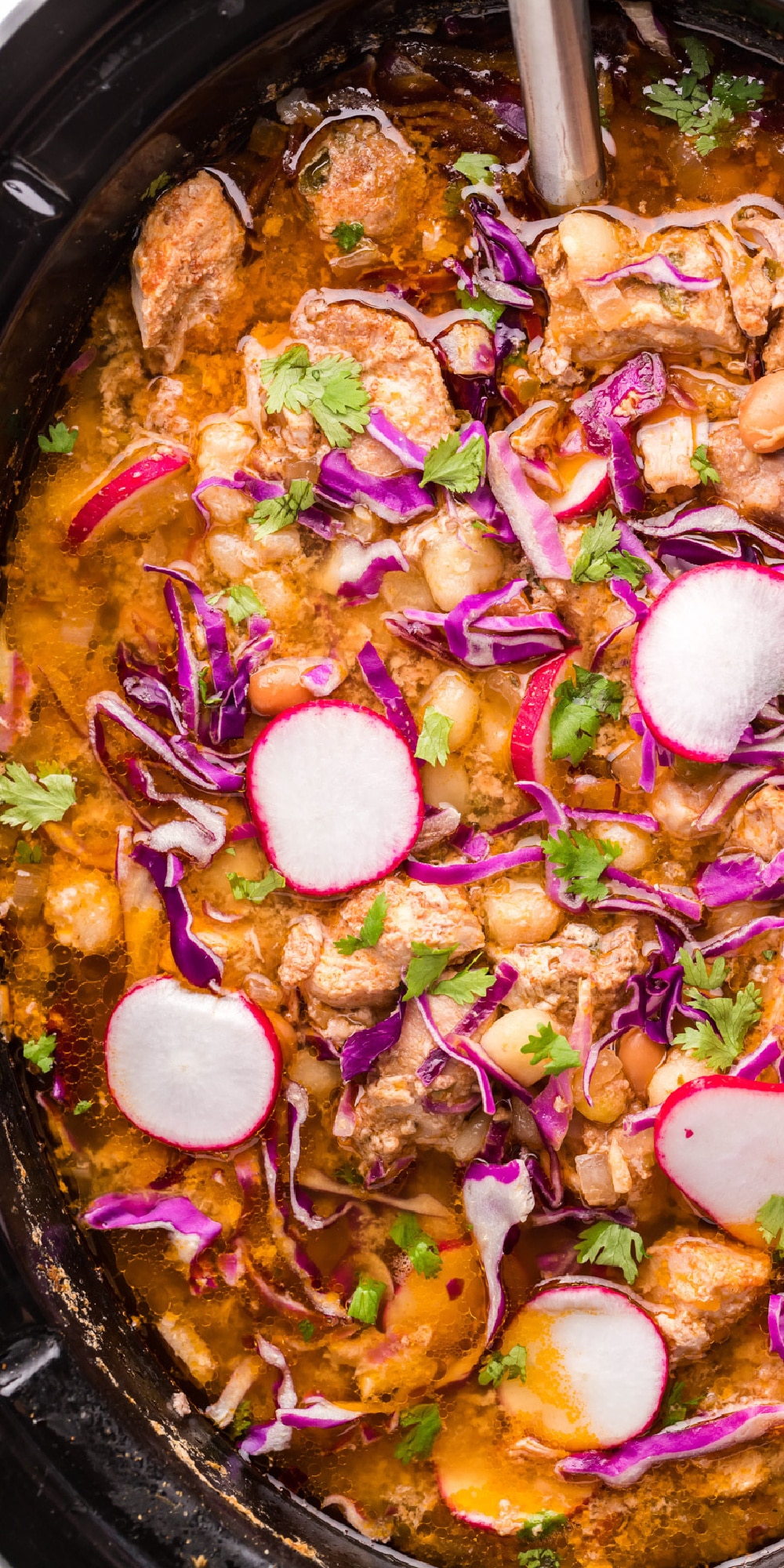 Slow Cooker Pork Pozole - The Magical Slow Cooker