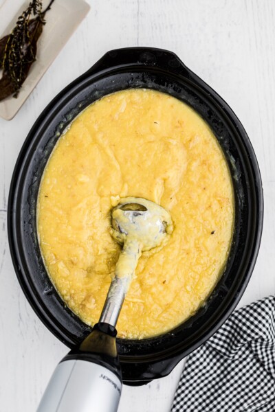 Slow Cooker Potato Leek Soup - The Magical Slow Cooker