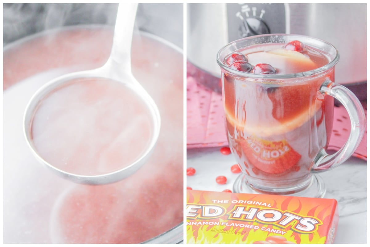 Slow Cooker Red Hots Punch - The Magical Slow Cooker