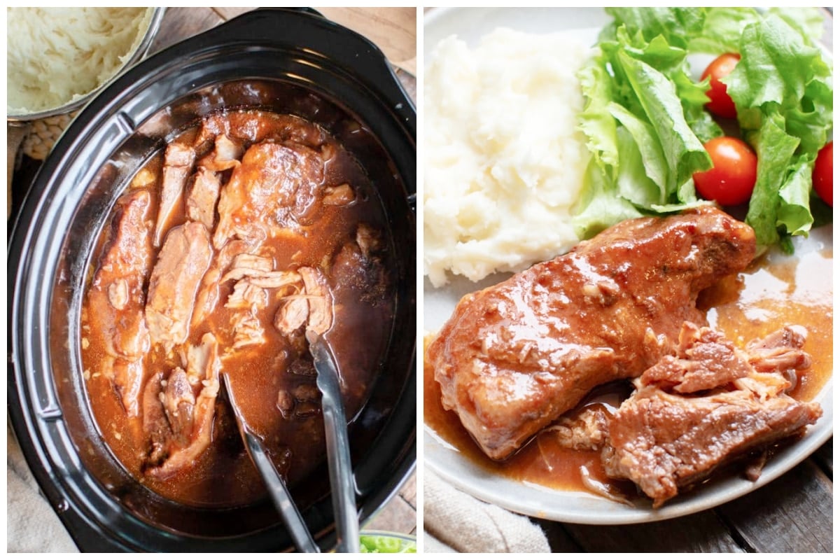 Slow Cooker Sweet and Sour Country Style Ribs - The Magical Slow Cooker