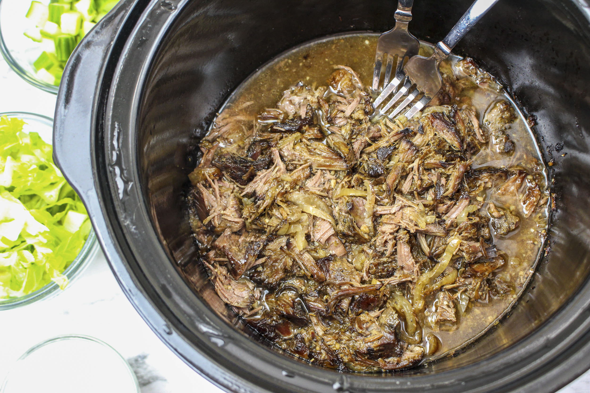 Slow Cooker Lamb and Beef Gyros - Howard Oloplath