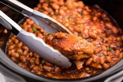 Country Style Ribs and Baked Beans - The Magical Slow Cooker