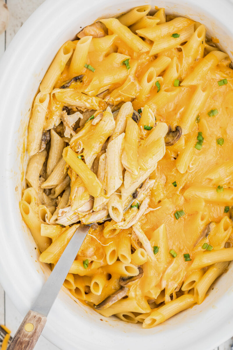 Slow Cooker Cheesy Chicken Penne The Magical Slow Cooker