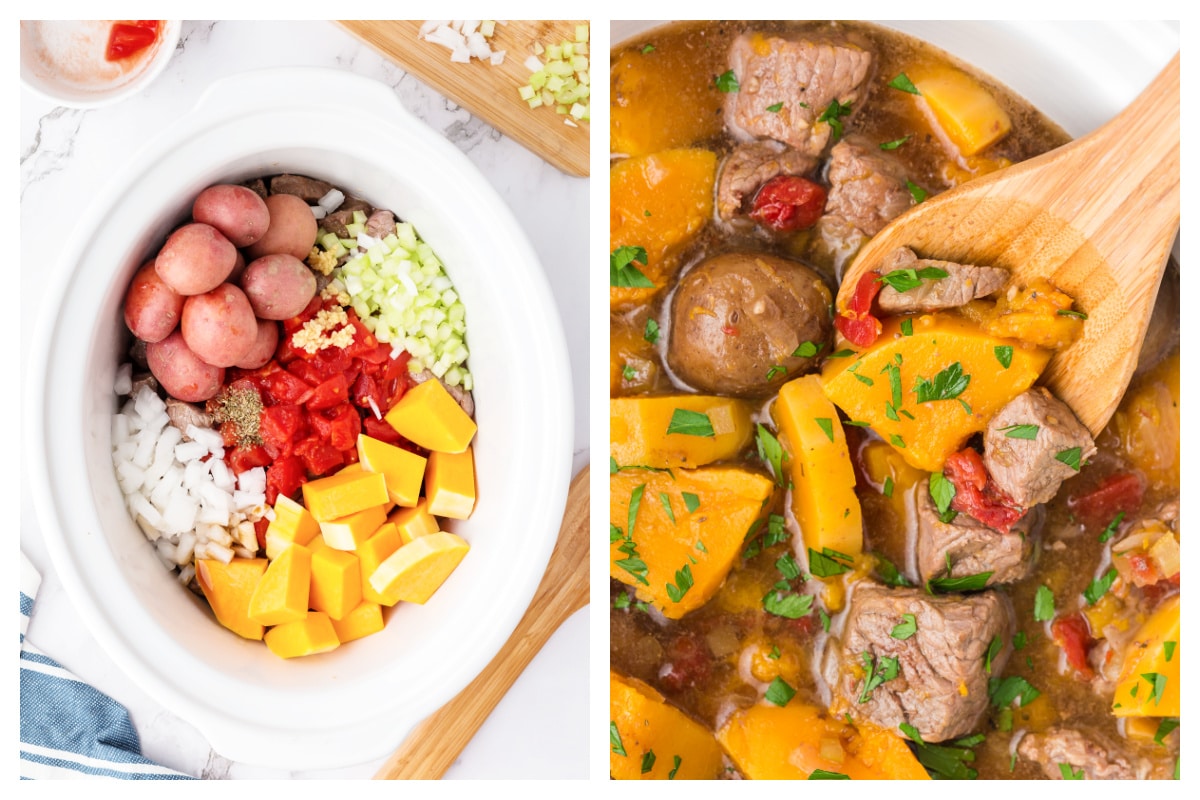 Slow Cooker Butternut Squash Beef Stew - The Magical Slow Cooker