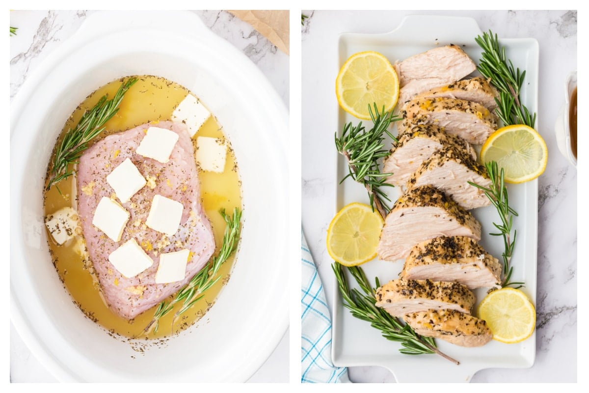 Slow Cooker Lemon Herb Turkey Breast - The Magical Slow Cooker