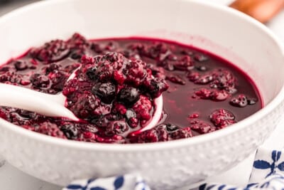 Slow Cooker Warm Berry Compote - The Magical Slow Cooker