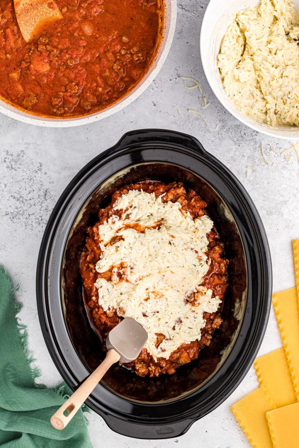 Slow Cooker Lasagna - The Magical Slow Cooker