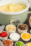 Mashed Potato Bar {Crockpot} - The Magical Slow Cooker