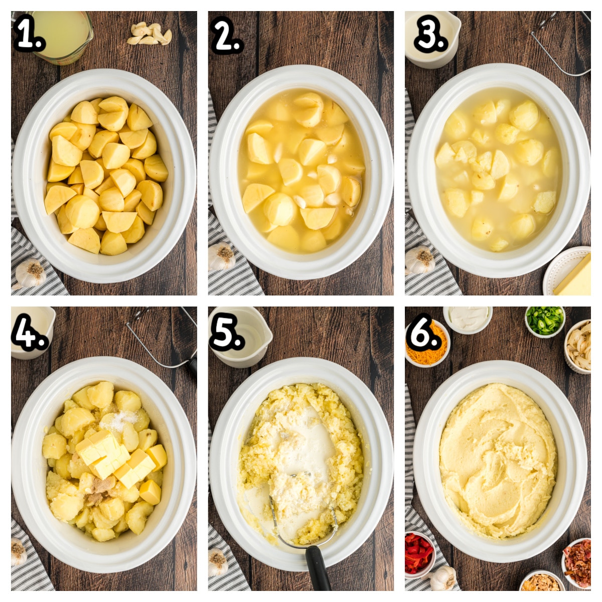 Mashed Potato Bar {Crockpot} - The Magical Slow Cooker