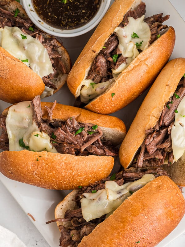 Slow Cooker French Dip Sandwiches - The Magical Slow Cooker