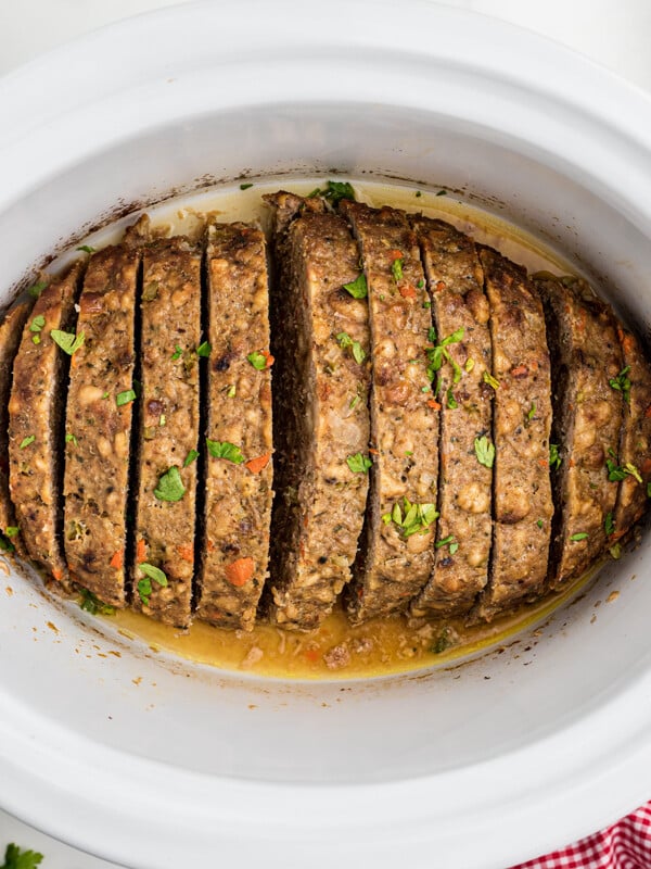Slow Cooker Turkey Meatloaf (with Stovetop stuffing) - The Magical Slow ...
