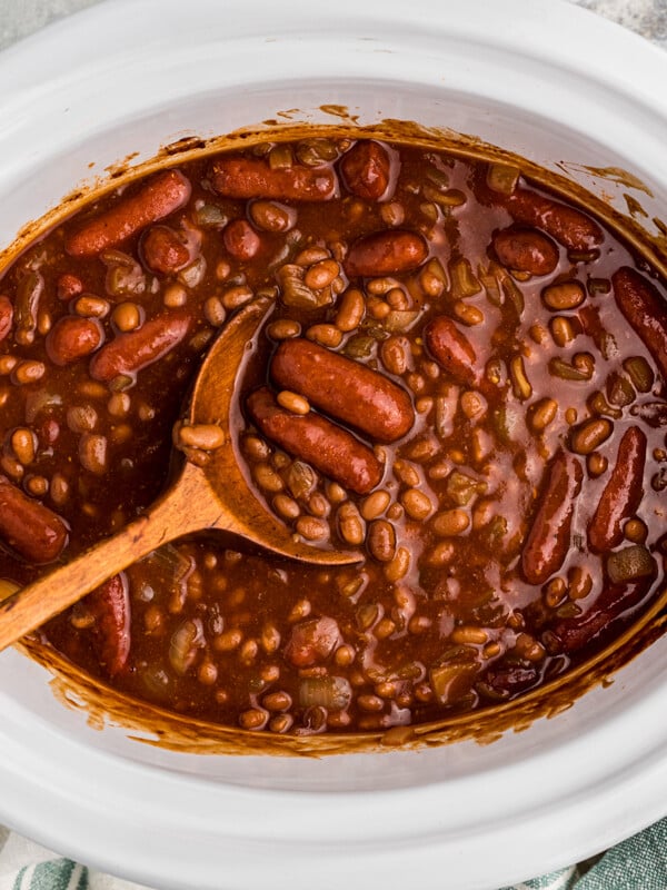 Slow Cooker Baked Beans and Little Smokies - The Magical Slow Cooker