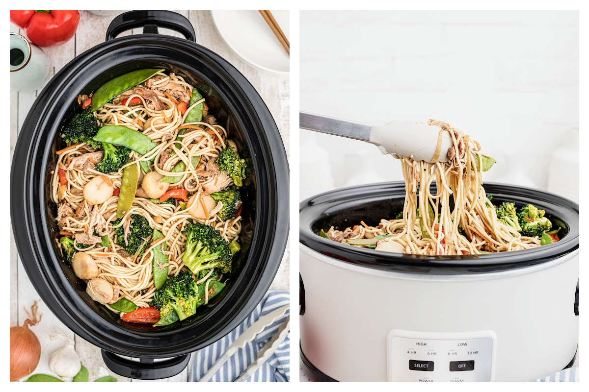 Slow Cooker Chicken Chow Mein - The Magical Slow Cooker