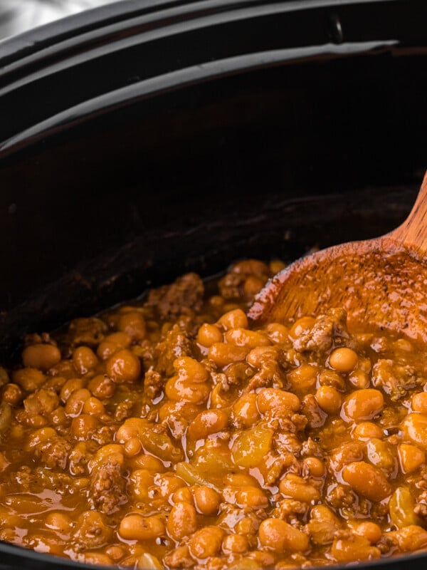 Slow Cooker Cowboy Beans - The Magical Slow Cooker