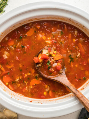 Slow Cooker Manhattan Clam Chowder - The Magical Slow Cooker