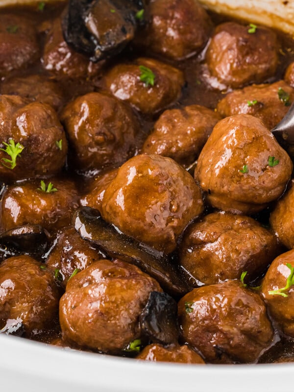 Salisbury Steak Meatballs - The Magical Slow Cooker