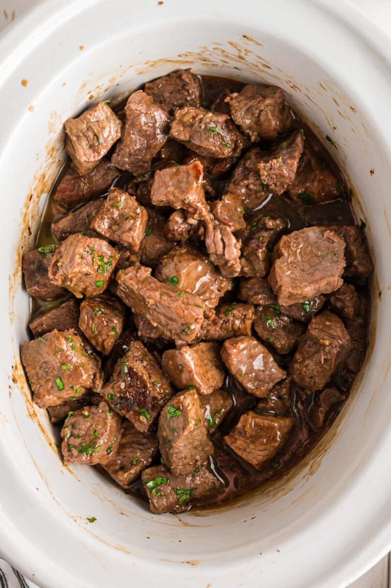 Slow Cooker Steak Bites - The Magical Slow Cooker