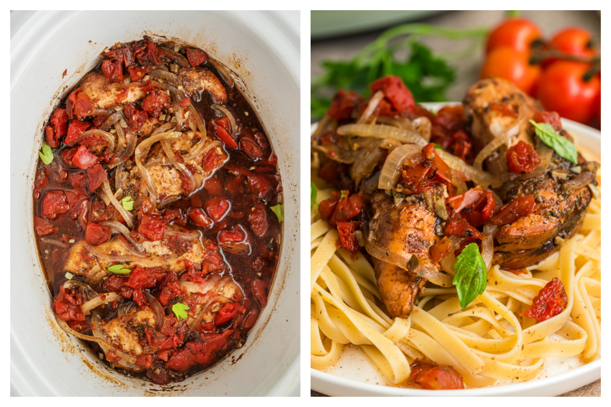 Slow Cooker Balsamic Chicken - The Magical Slow Cooker