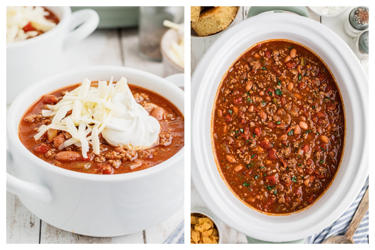 Slow Cooker Chili with Four Secret Ingredients - The Magical Slow Cooker