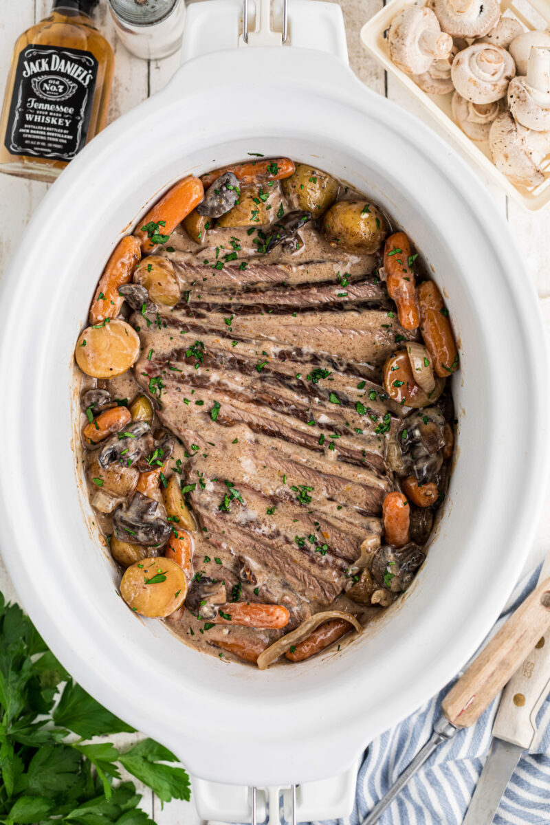 Slow Cooker Jack Daniel's Pot Roast - The Magical Slow Cooker