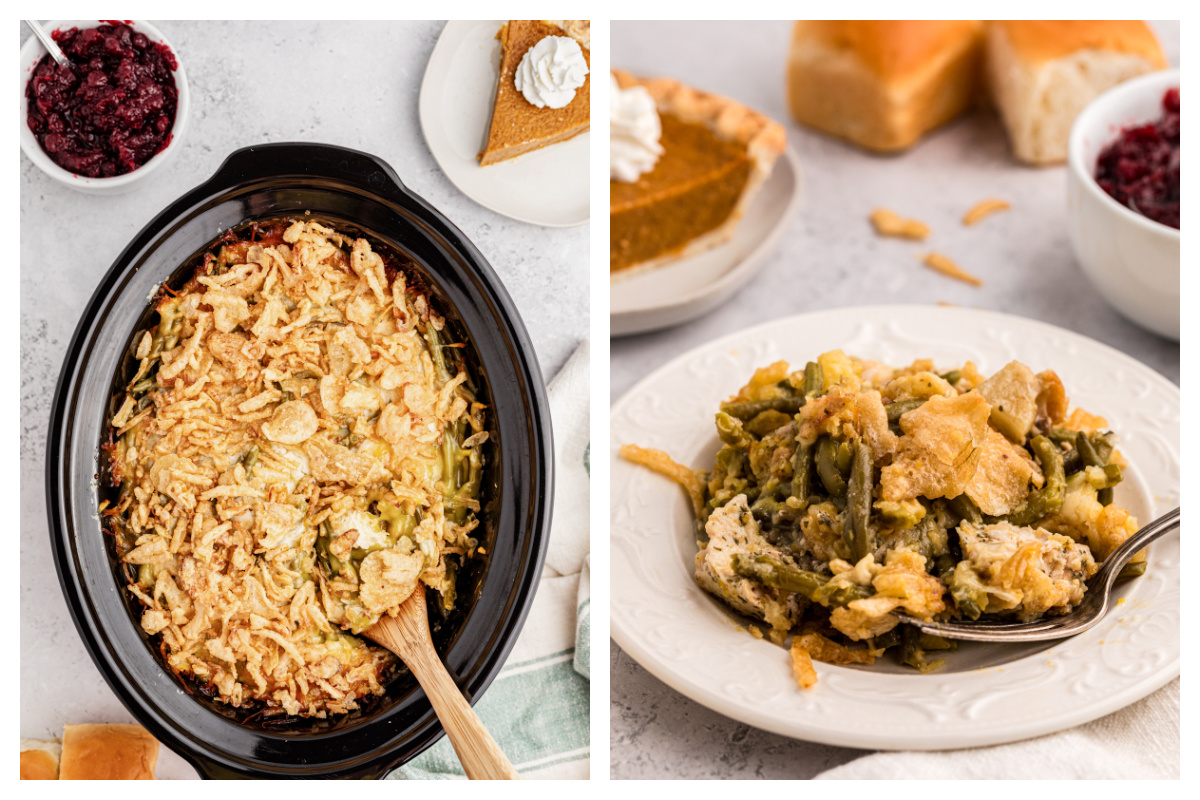 Slow Cooker Thanksgiving Casserole - The Magical Slow Cooker