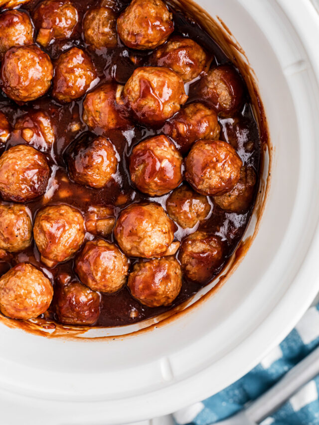 Baby Shower Meatballs - The Magical Slow Cooker