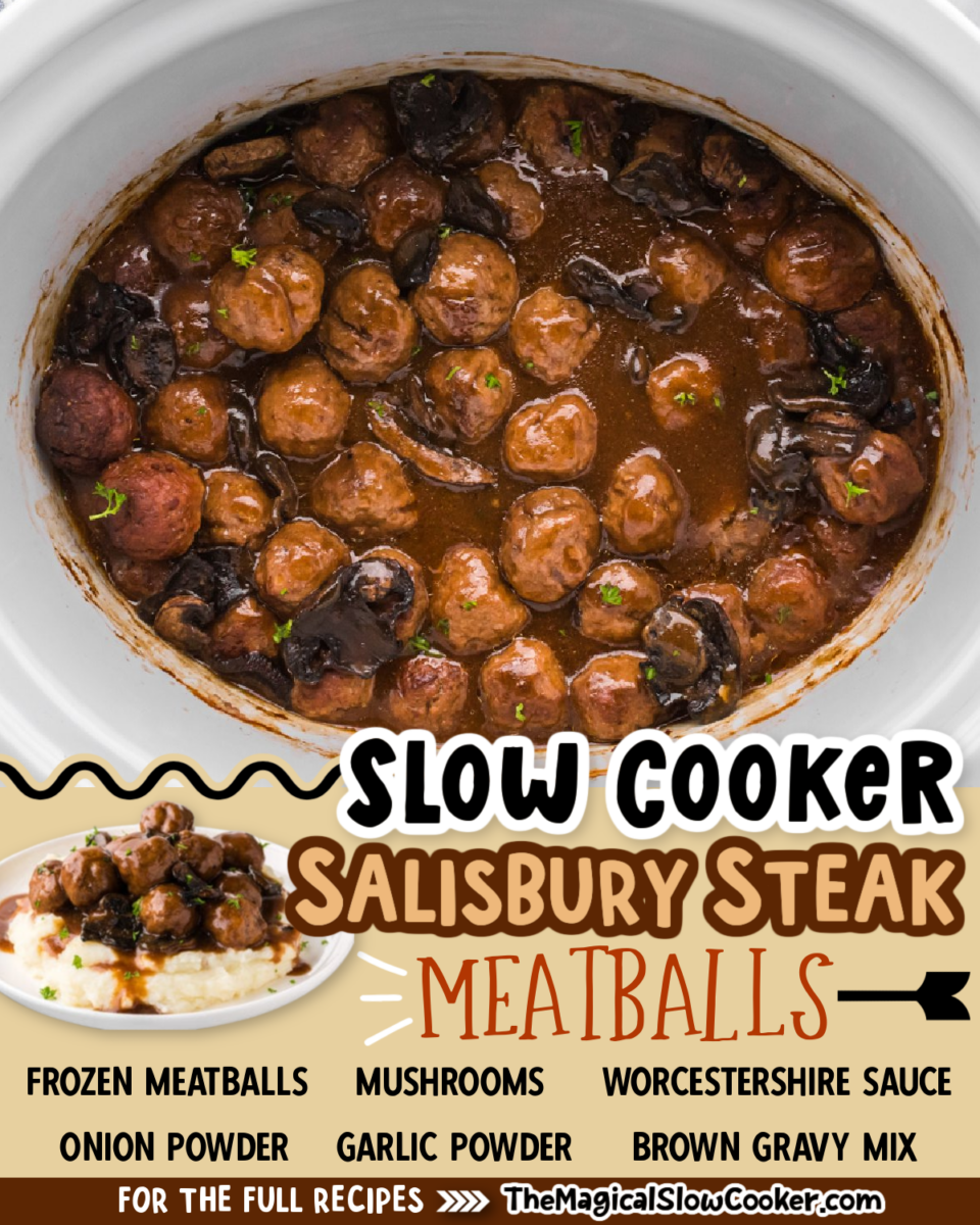 Slow Cooker Salisbury Steak Meatballs - The Magical Slow Cooker