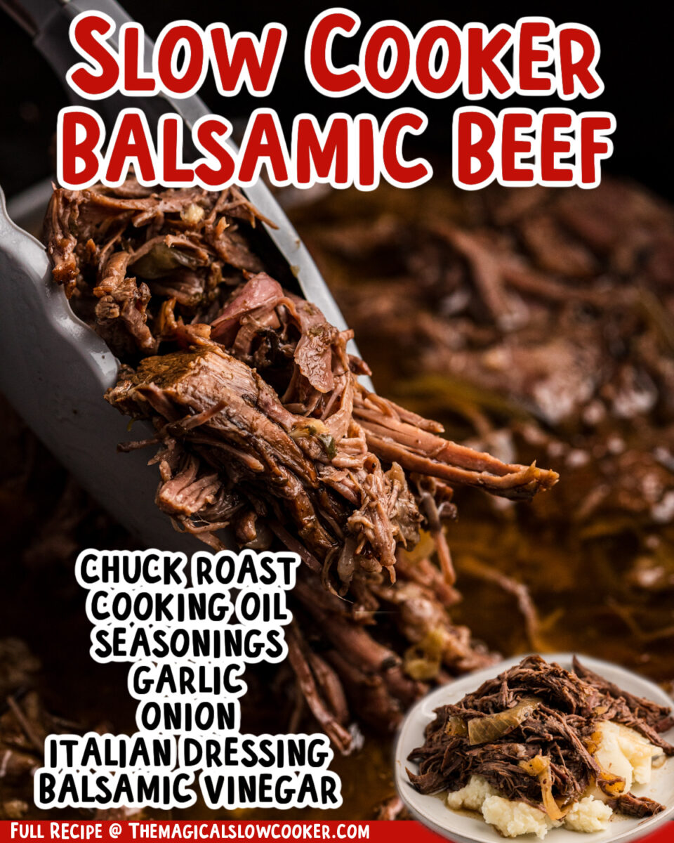 Slow Cooker Balsamic Beef Pot Roast - The Magical Slow Cooker