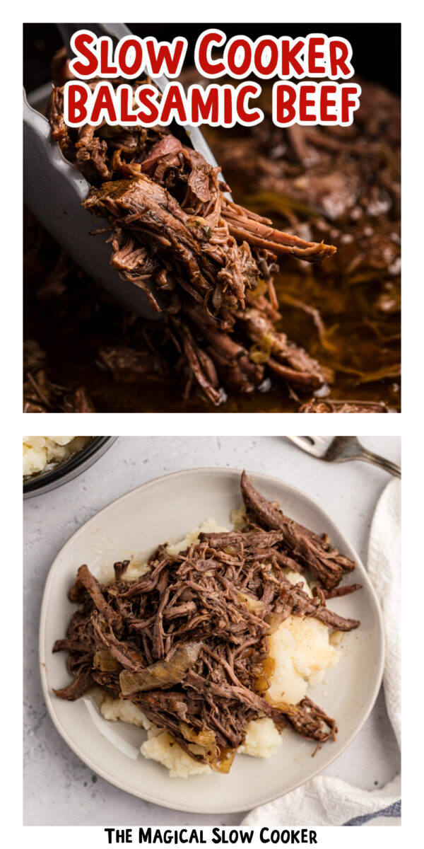 Slow Cooker Balsamic Beef Pot Roast - The Magical Slow Cooker