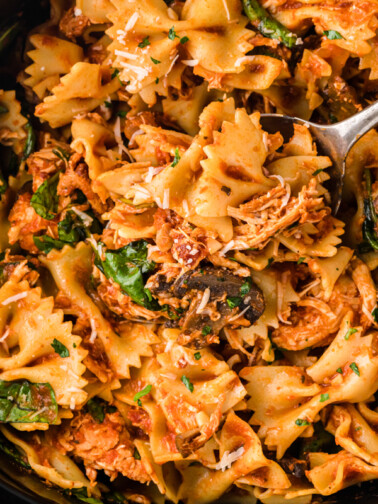 Slow Cooker Chicken Bacon Pasta - The Magical Slow Cooker