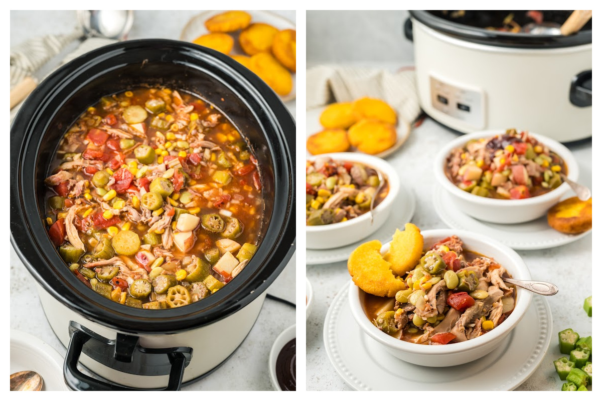 Slow Cooker Brunswick Stew - The Magical Slow Cooker