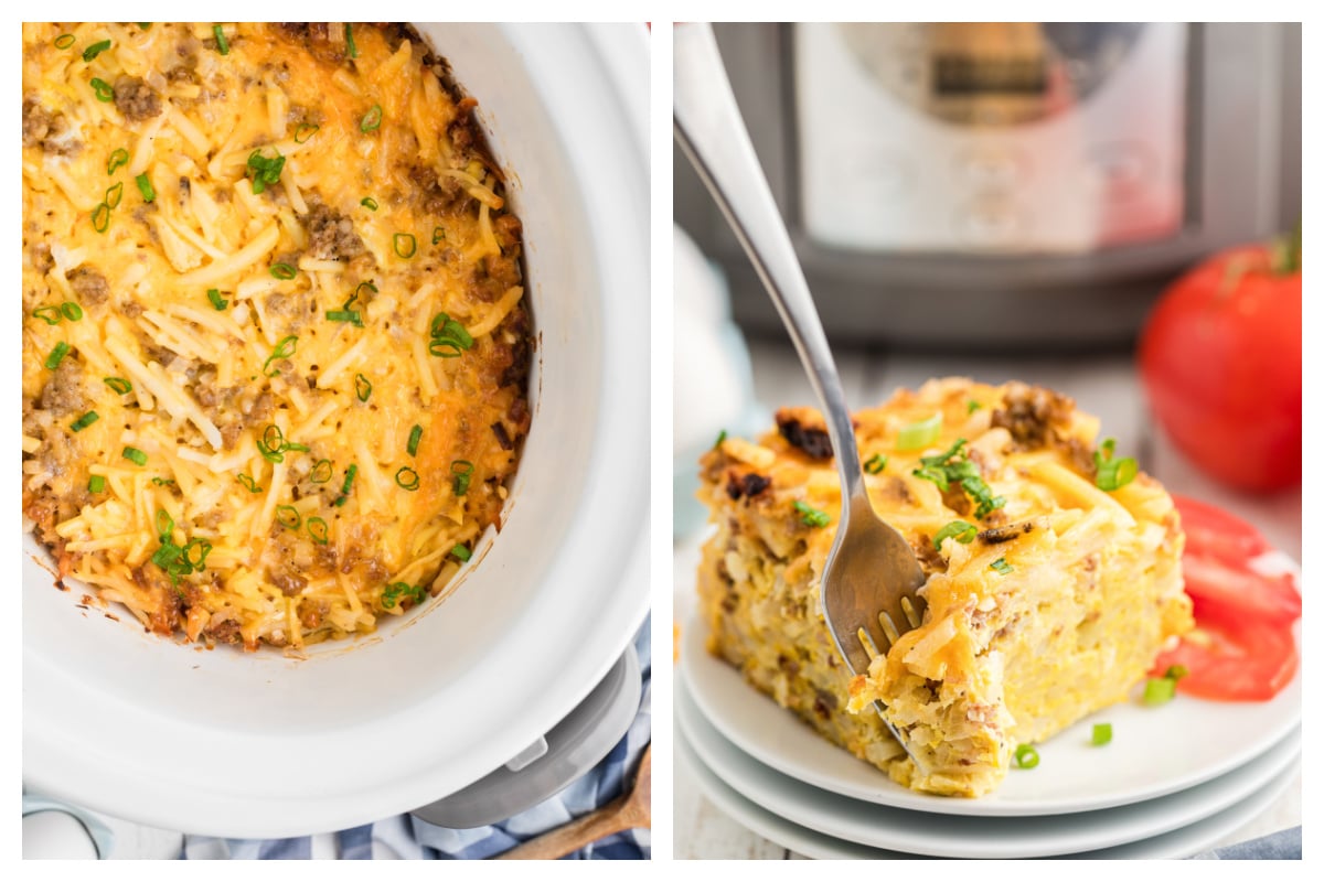 Slow Cooker Breakfast Casserole - The Magical Slow Cooker