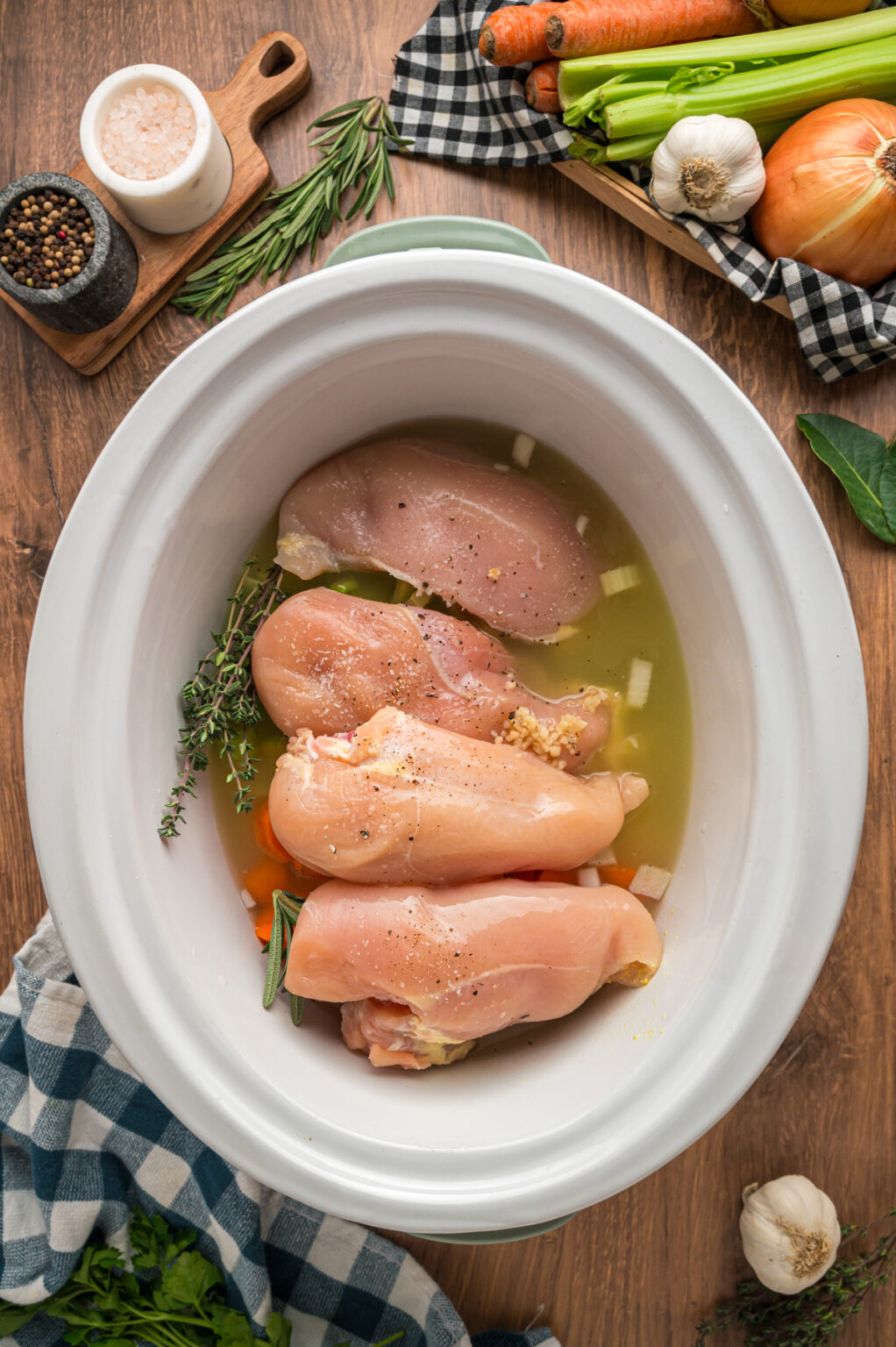 Slow Cooker Chicken Stew - One pot wonder - The Magical Slow Cooker
