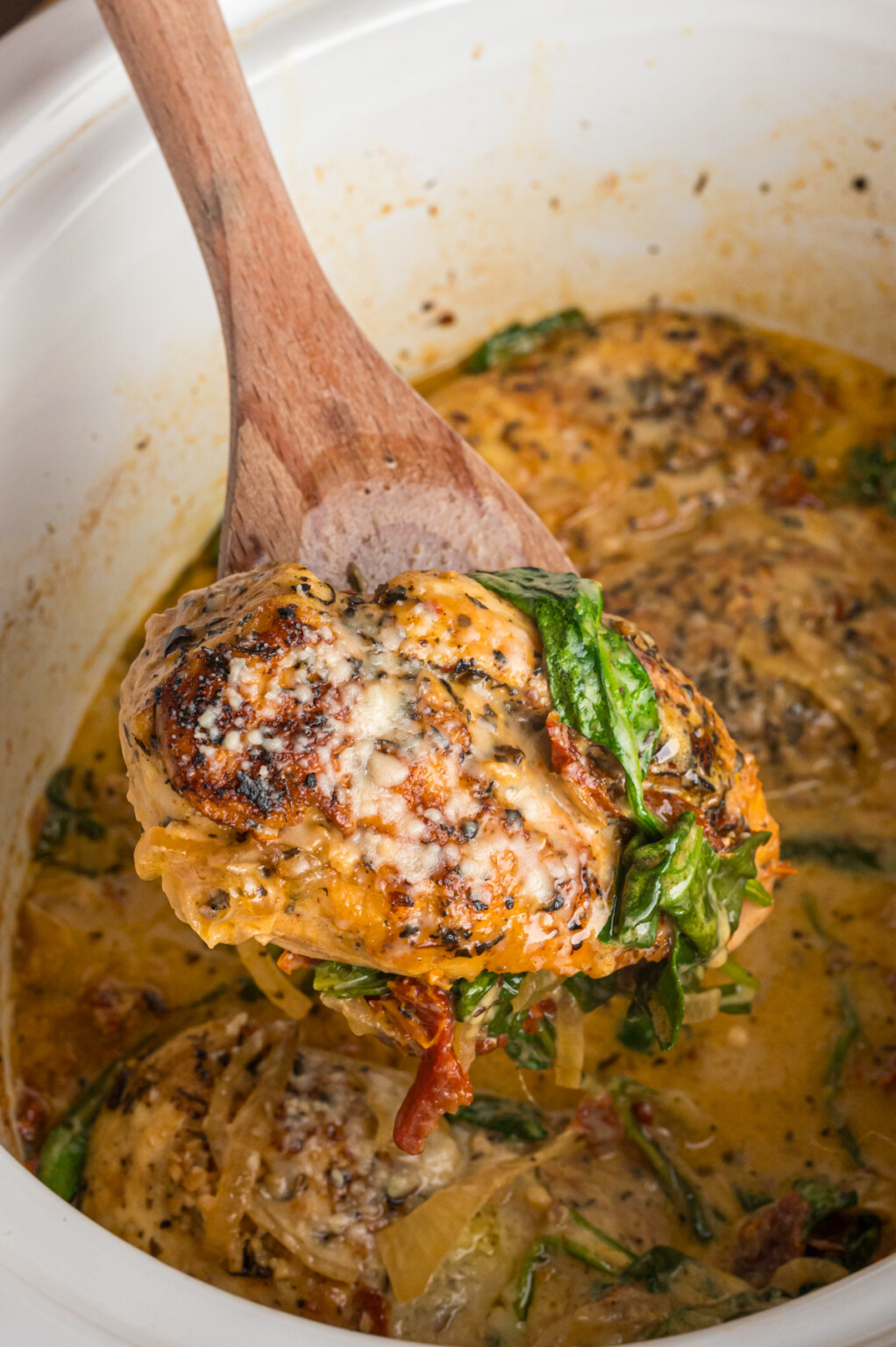 Crockpot Tuscan Chicken - The Magical Slow Cooker