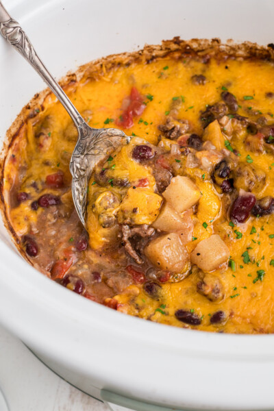 Slow Cooker Lumberjack Casserole - The Magical Slow Cooker