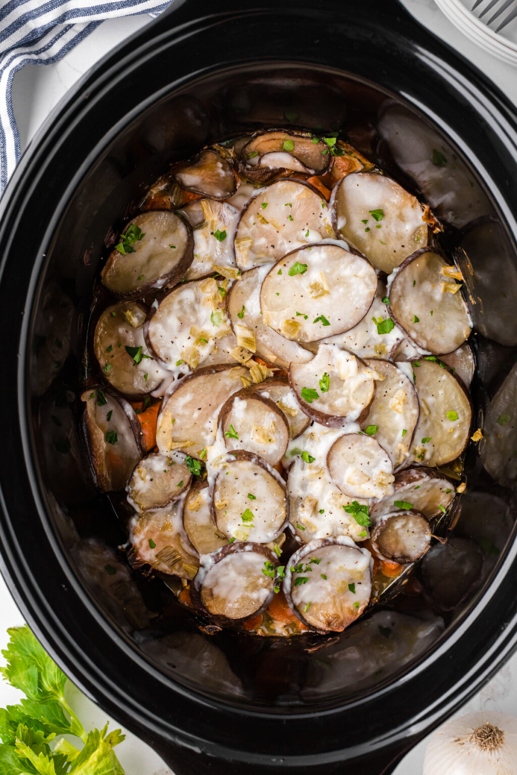 Amish Six Layer Dinner - The Magical Slow Cooker