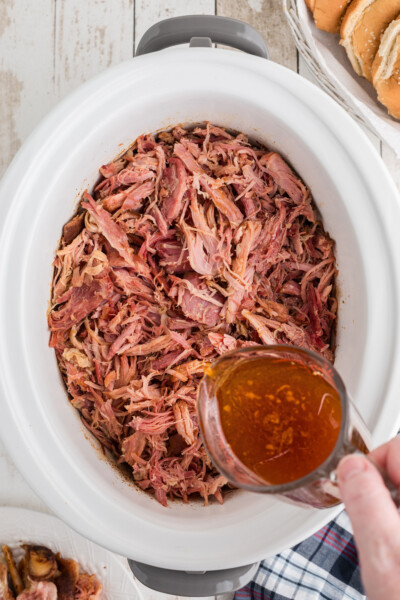Slow Cooker Pulled Ham - The Magical Slow Cooker