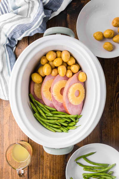 Slow Cooker Ham Dinner - The Magical Slow Cooker