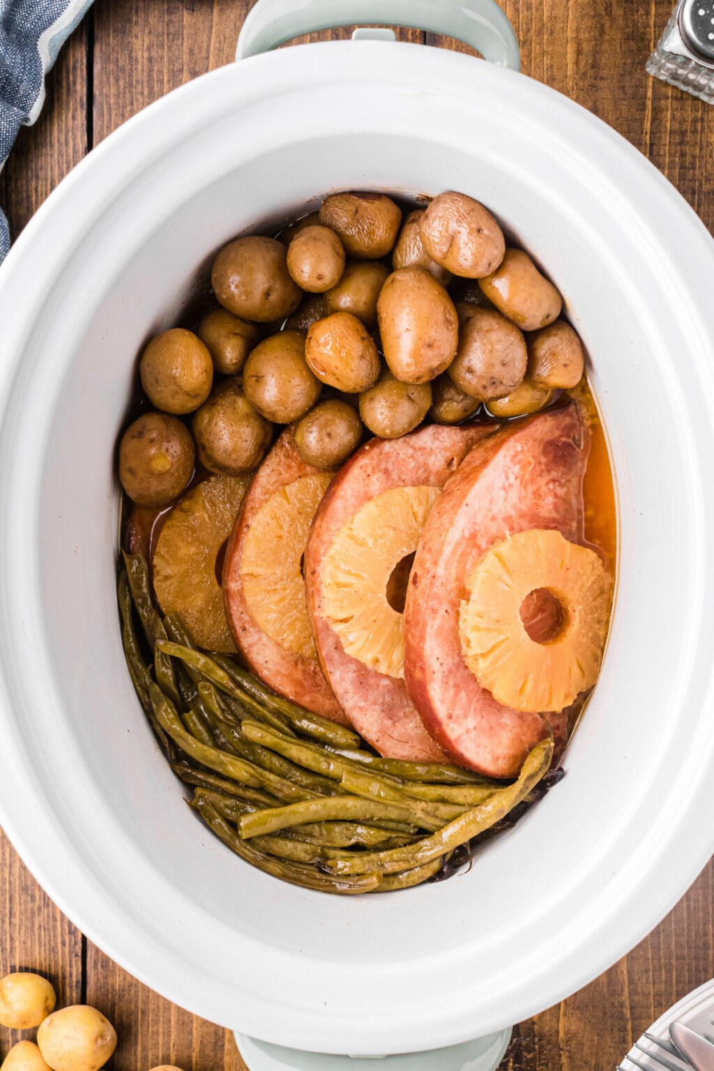 Slow Cooker Ham Dinner - The Magical Slow Cooker