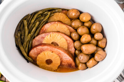 Slow Cooker Ham Dinner - The Magical Slow Cooker